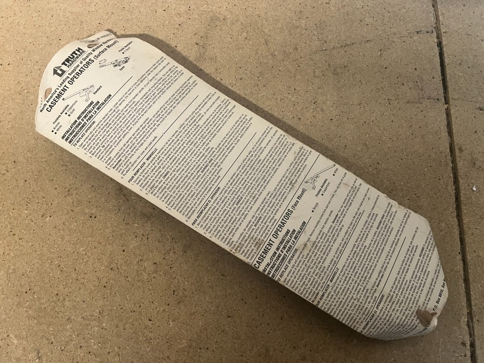 Truth TH-23025 9 1/2” Right Hand Casement & Awning Operator by Prime ...