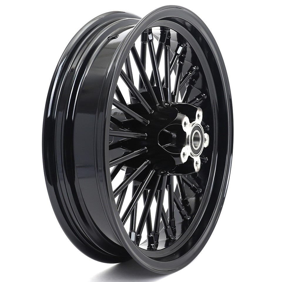 16x3.5 Fat Spoke Wheels Rims Set for Harley Softail Slim FLS FLSL 2012 ...