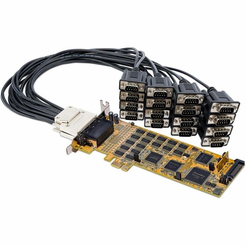 StarTech PCI Express Serial Card 16 DB9 RS232 Ports PEX16S550LP ...