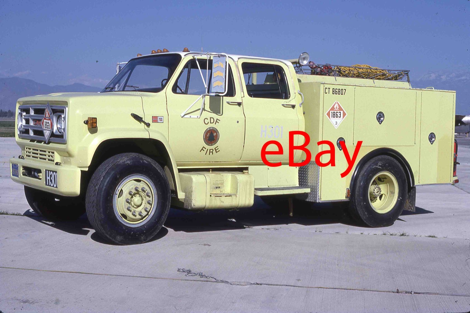 Fire Engine Photo CA CDF Ryan Heli-tender GMC T&N Body Truck Apparatus ...