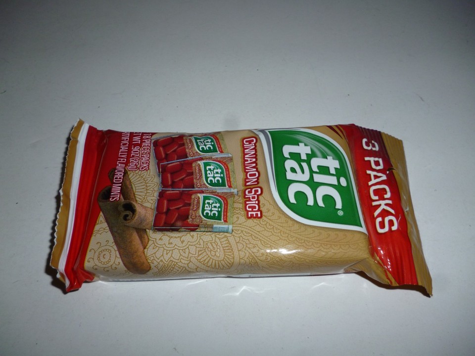 TIC TACS 3 - 18 PIECE PACKS 26 G CINNAMON SPICE NEVER OPENED | eBay