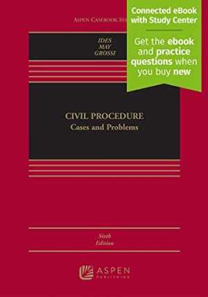 Civil Procedure: Cases and - Hardcover, by Allan Ides; Christopher ...