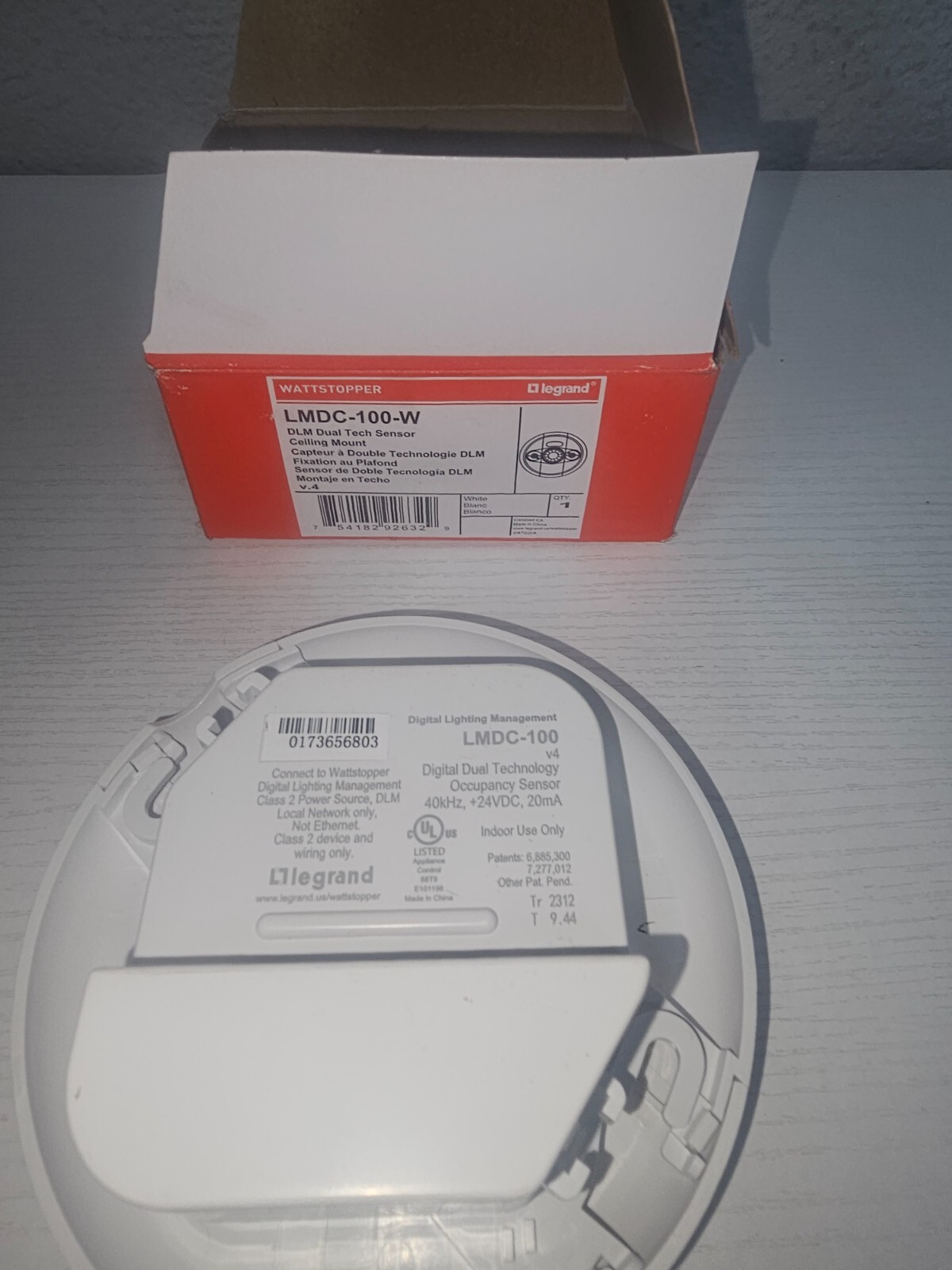 Wattstopper LMDC-100 Dual Technology 24 Volt Digital Occupancy Sensor ...