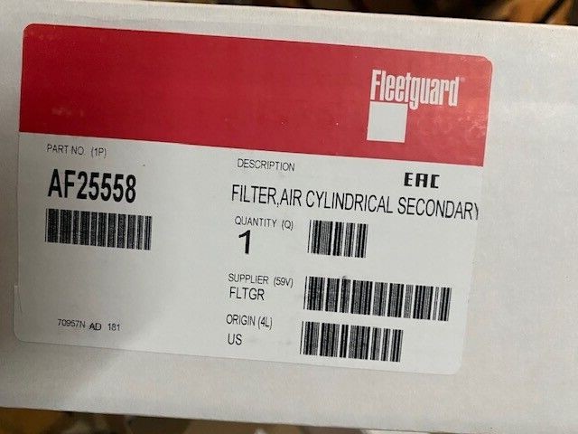 Genuine Fleetguard Air Filter Af25558 for sale online | eBay