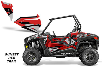 AMR Racing Polaris RZR 900 Trail Lower Door Inserts Graphic Decal Kits ...