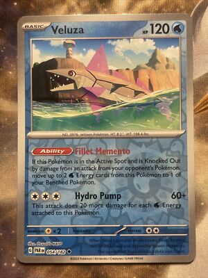 Pokémon TCG Veluza 054/182 Paradox Rift Reverse Holo Uncommon | eBay