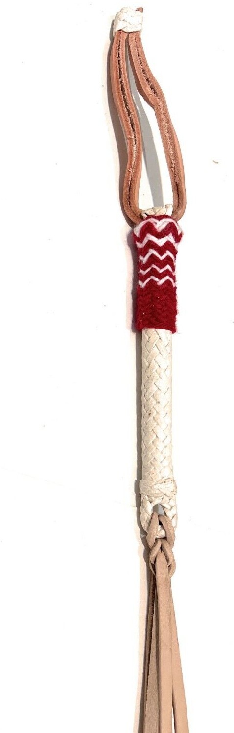 CHARRO SADDLE HORSE QUIRT. CHICOTE DE CUERO. CUARTA CHARRA PARA CABALLO ...