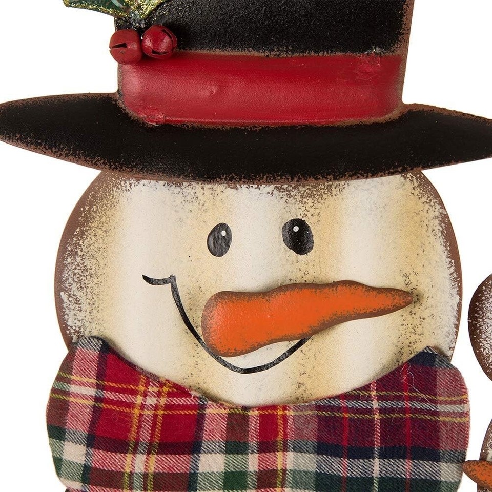 Adorable Mr and Mrs Snowman Family Christmas Yard Stake Holiday Outdoor ...