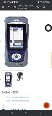 Viavi ONX-630 OneExpert Tester; Docsis 3.1, Fwd & Reverse Sweep, SWX ...