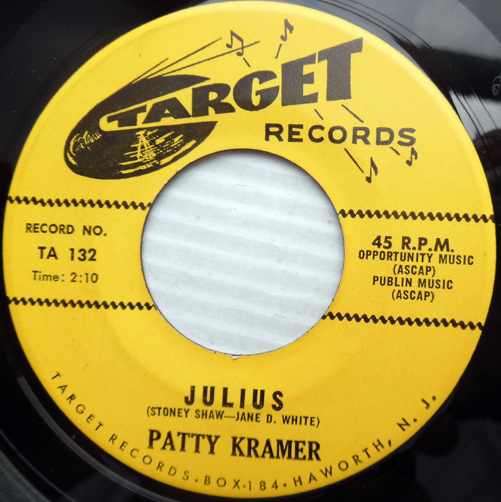 PATTY KRAMER 60's r&b popcorn 45 JULIUS ALL OVER BUT THE CRYING target ...
