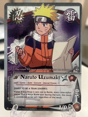 Naruto CCG Naruto Uzumaki 344 Lineage of Legends Common LP-MP English ...