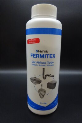 1Kg Fermitex Pulver Rohrreiniger Turbo WC Abflussreiniger schnell ...