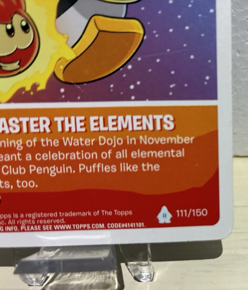 Topps Disney Club Penguin TCG MASTER THE ELEMENTS 111/150 RARE | eBay