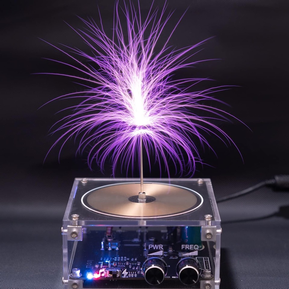 Music Tesla Coil Arc Plasma Coil Desktop Toy Science Education kit ...