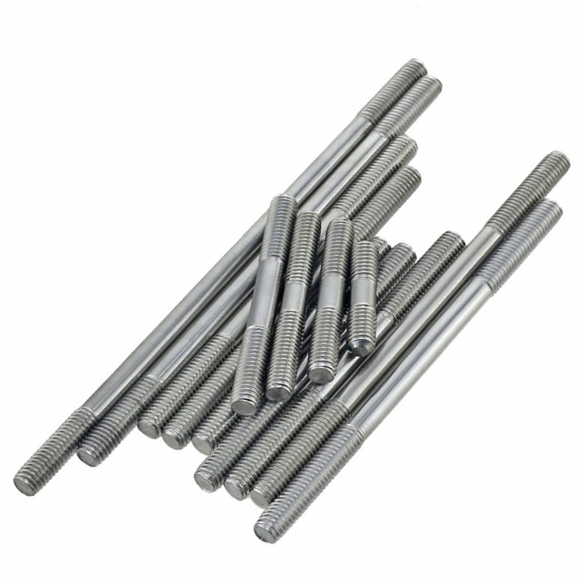 3mm M3 Double End Steel Threaded Stud Bolts Screws A2 304 Stainless ...