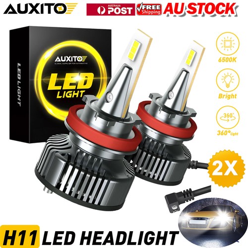 Light Kit H11B Globes LED Headlight Bright Bulbs Kit White 6500K High ...