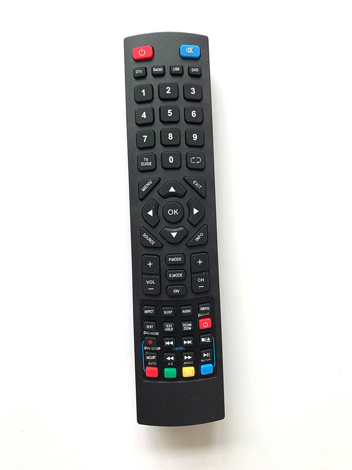 NEW Remote Control for Bush 50/211F 50" HD USB PVR DVD Freeview LED TV ...