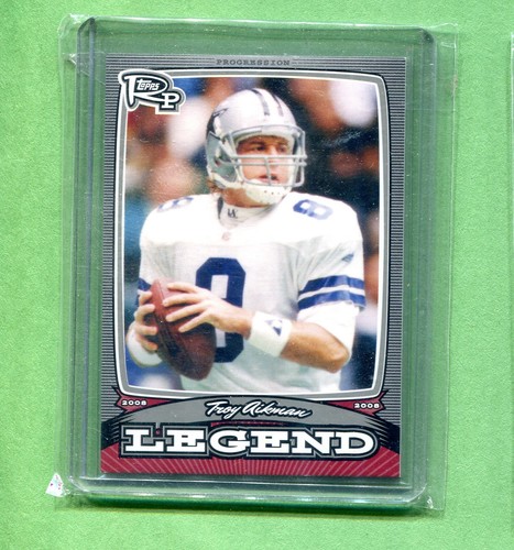 TROY AIKMAN DALLAS COWBOYS 2008 TOPPS ROOKIES AND PROSPECTS LEGEND PLTA ...