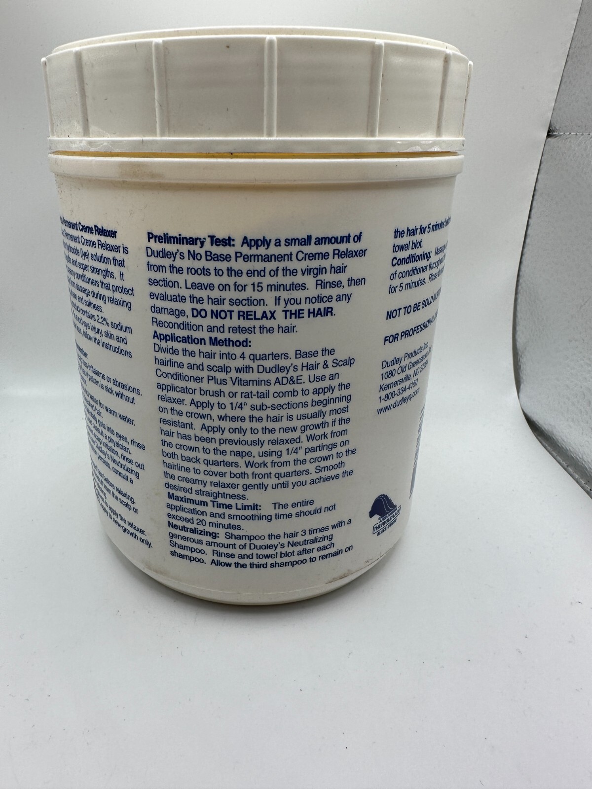 Dudley Permanent Creme Relaxer Regular Straightens Texturizes 1466 ...