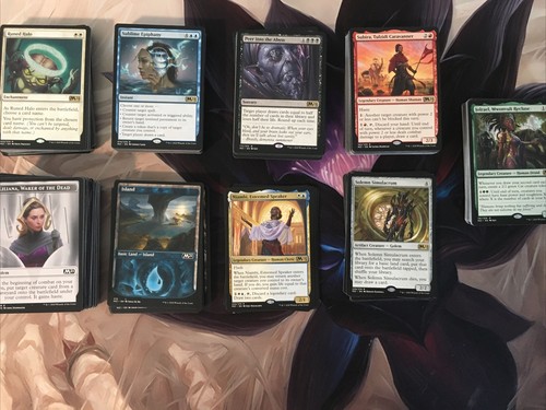 Magic the Gathering (Lot of 376) M21 Core Set Lot Rares Tokens + More ...