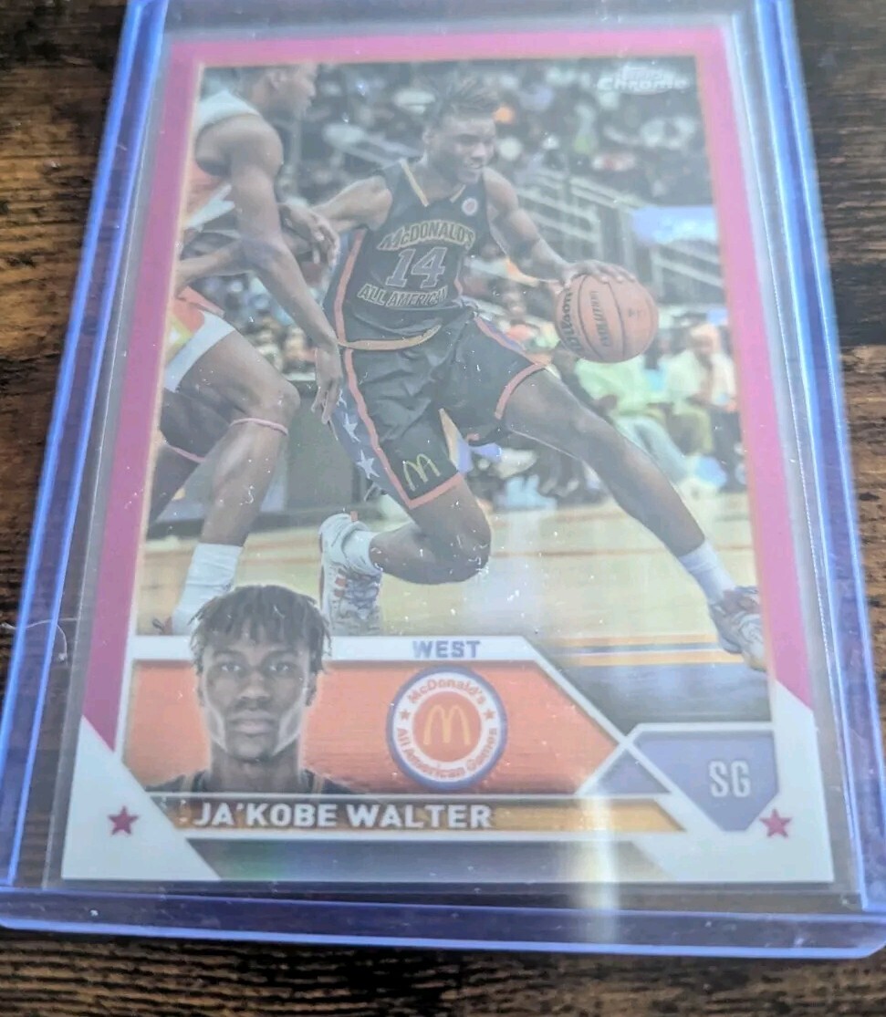 2023 Topps Chrome McDonald's #90 Jakobe Walter Fuscia Refractor 149/150 ...