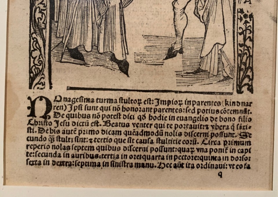 1511 Albrecht Durer "Ship of fools" woodcut framed | eBay