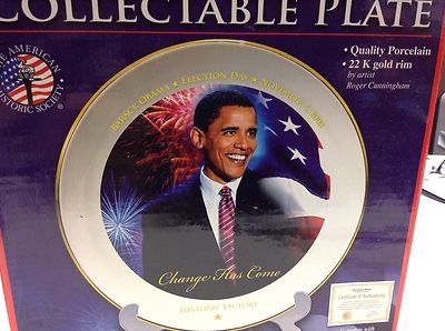 Barack Obama Historic Victory Collectible Plate | eBay