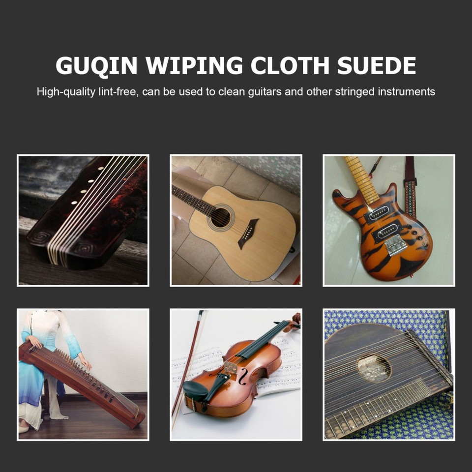 1Pc Creative Guqin Cleaning Cloth Suede Fabric Cleaning Cloth (Random ...