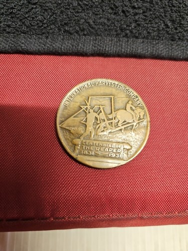Cyrus McCormick International Harvester Centennial Commemorative Coin ...
