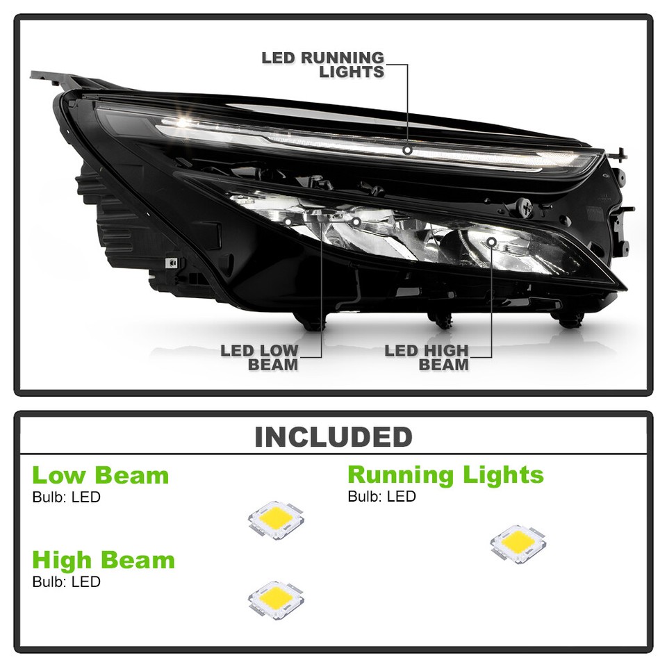 For 2022-2024 Chevy Equinox LT | RS Full LED Headlight Headlamp ...