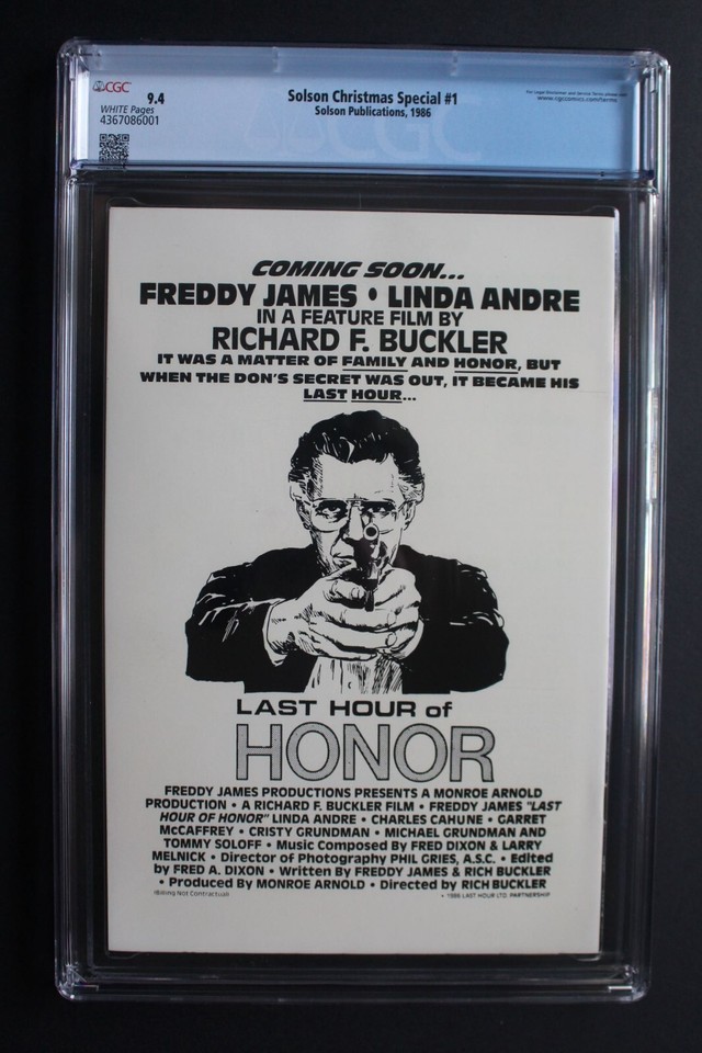 SOLSON Christmas Special SAMURAI SANTA 1 Scarce 1986 1st Pro JIM LEE ...