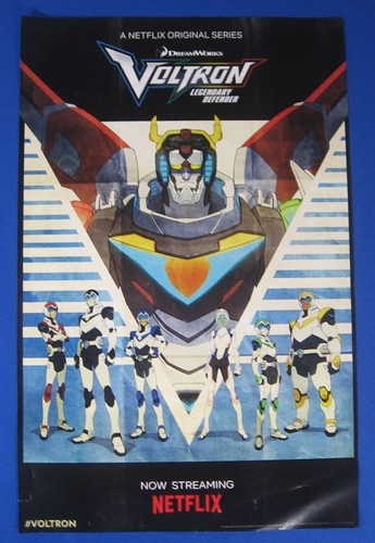 Voltron Legendary Defender Poster 11" x 17" Rolled 2018 Netflix Dreamworks Promo | eBay
