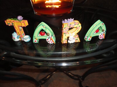 MARY ENGELBREIT RESIN LETTERS RETIRED TARA 4 LETTERS | eBay