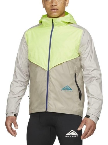 Nike Storm Fit Windrunner Trail Running Jacket Volt Brown Men Sz 2XL ...