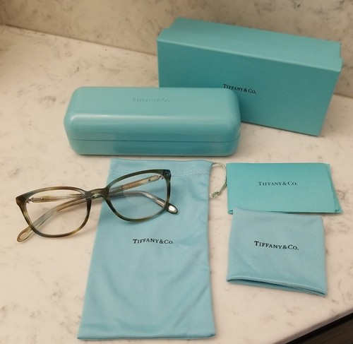 New TIFFANY & CO. TF2109-HB 8124 51-17-140 Blue Tortoise Eyeglasses w ...