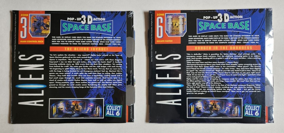 NECA ALIENS Pop-Up 3D Action SPACE BASE Zones 1-6 COMPLETE Set KENNER New SEALED | eBay