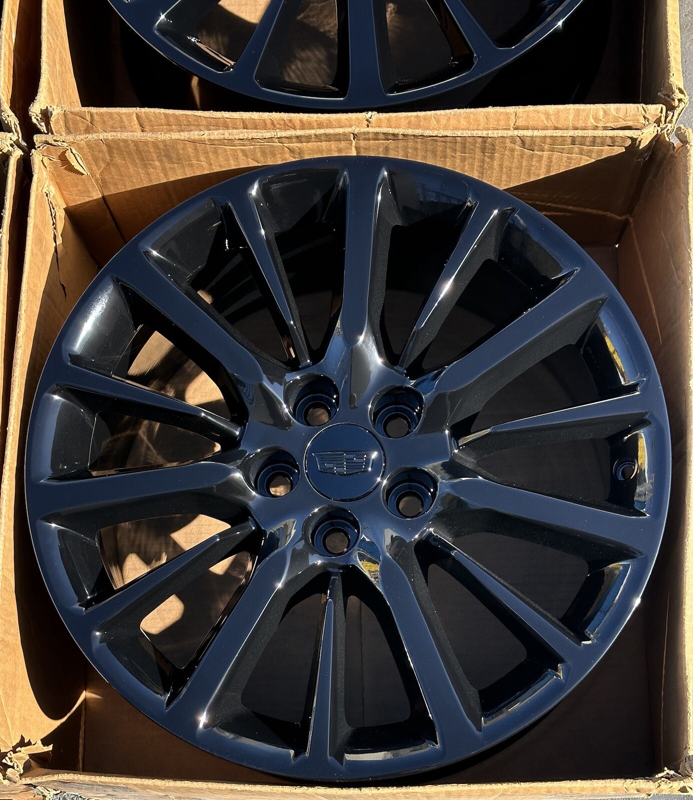 19" Cadillac CT6 XTS Factory Wheels Gloss Black OEM GM Set 4762 | eBay