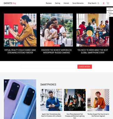 Gadgets Website Design with Free VPS Web Hosting and Installation | eBay