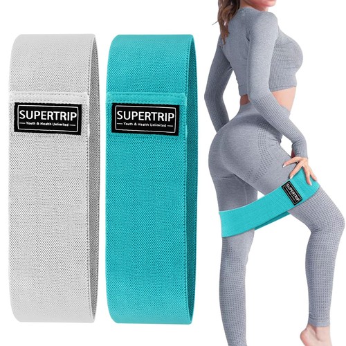 Fabric Resistance Bands for Legs and Butt Non-Slip Booty Bands Set for ...