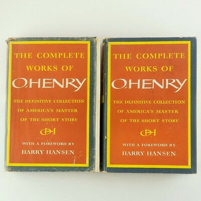 The Complete Works of O. Henry Lot of 2 1953 Hardcover Books with Dust ...