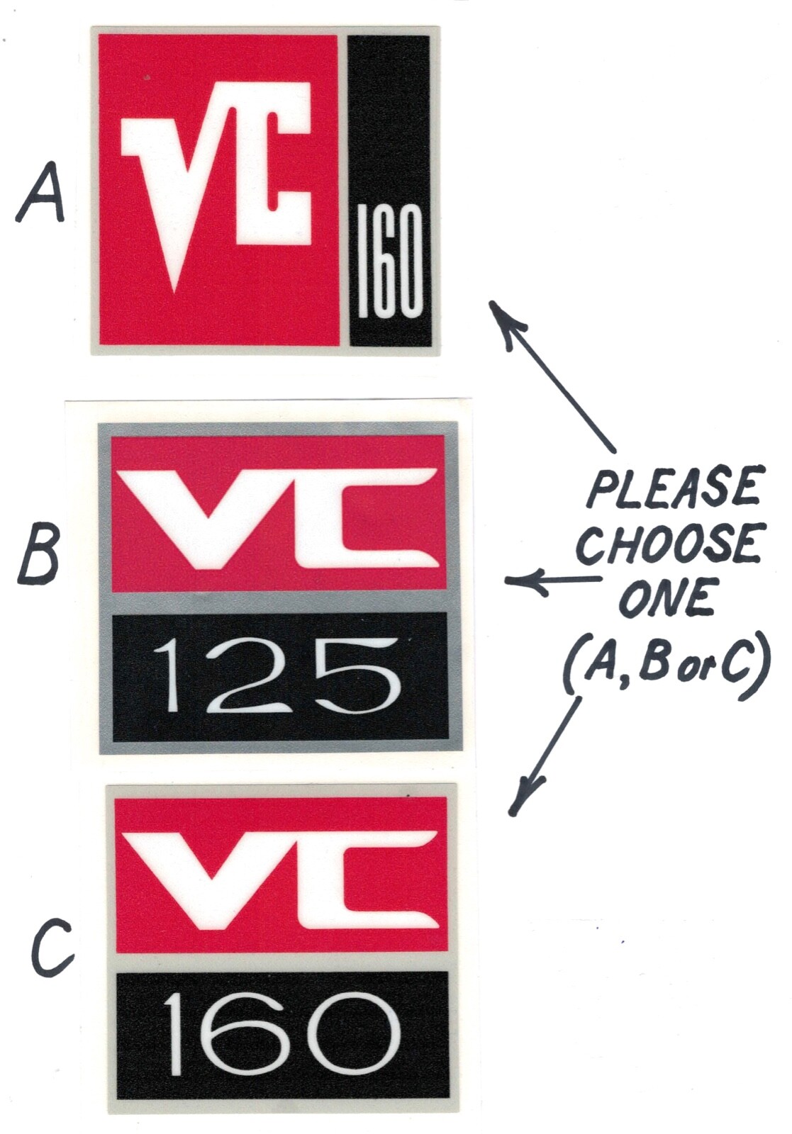Victa VC 125cc & 160cc Vintage Mower Repro Decals | eBay Australia
