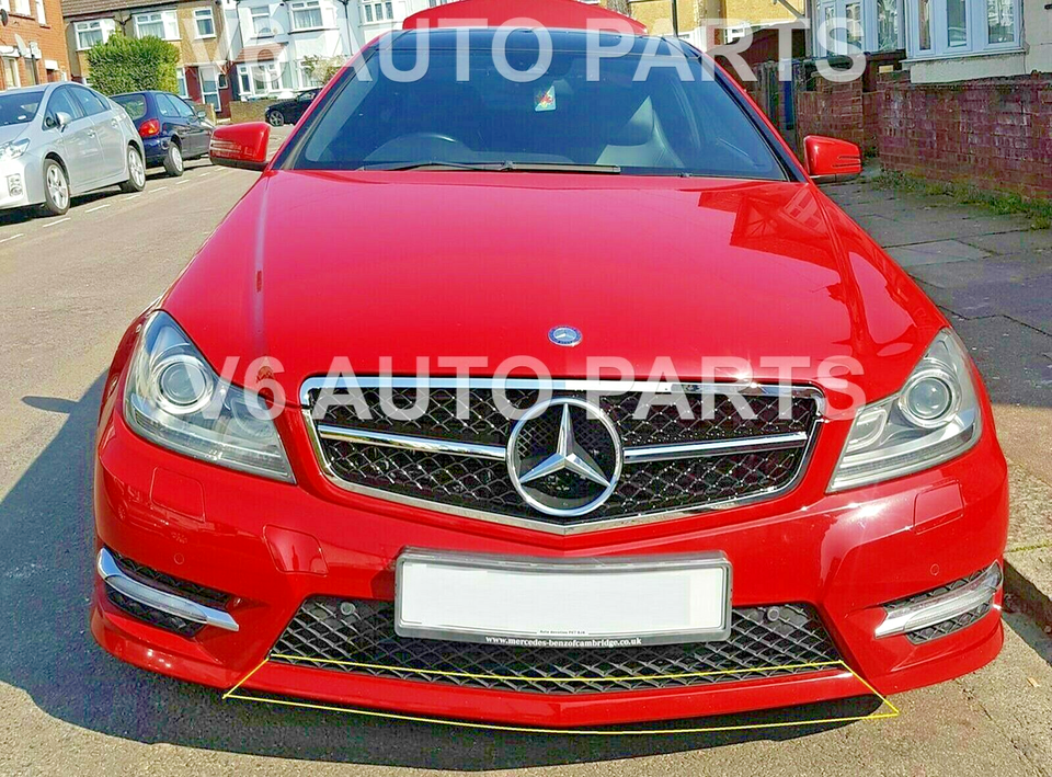 Front Grille logo Badge For Mercedes C-Class W204 C180 C200 C220 C25 ...