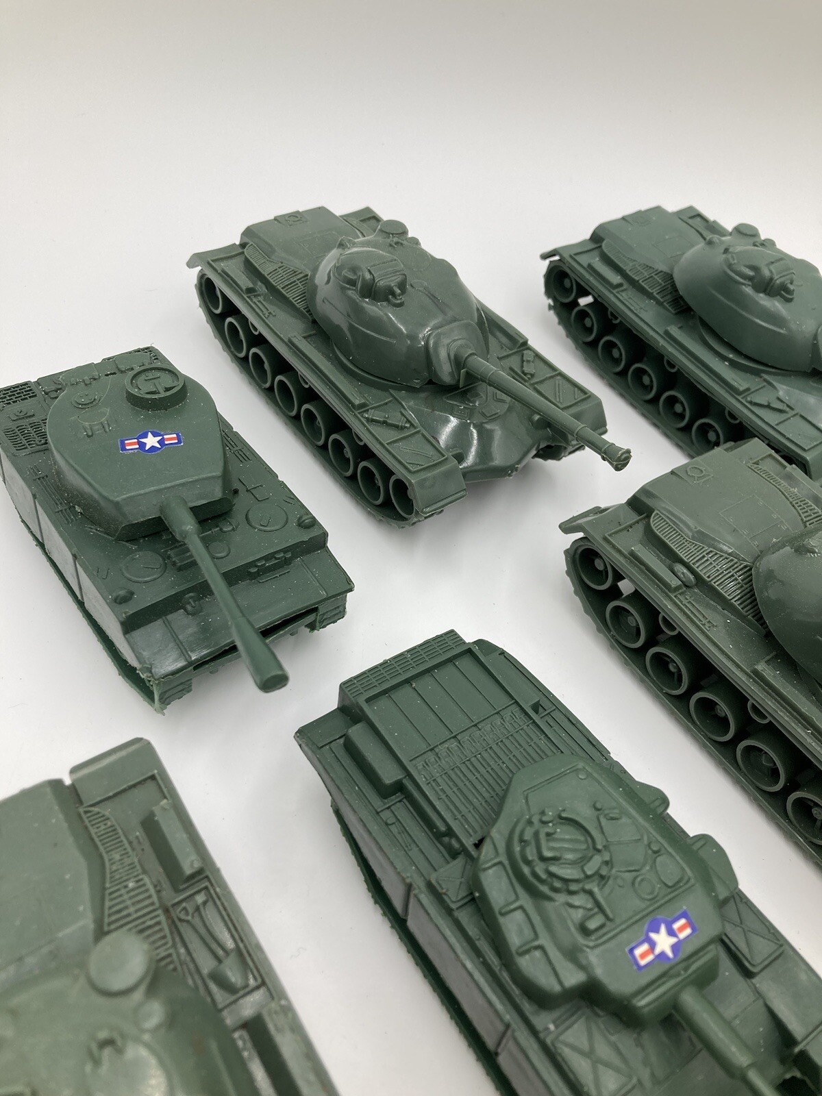 Lot of Army Men Tanks - Vintage Toys Figures - Hard Plastic - Marx ...