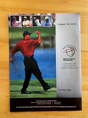 2000 Print Ad Tiger Woods American Express Championship 8"x10-1/2" | eBay