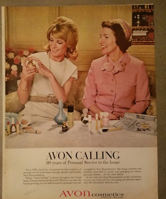 1966 Avon calling Cosmetics 80 years personal service to home ad | eBay UK