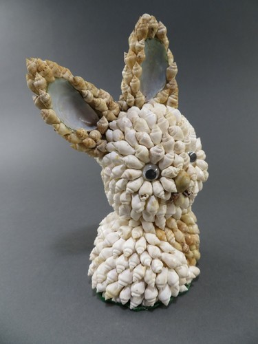 Vintage Seashell BUNNY Rabbit Figure Figurine | eBay