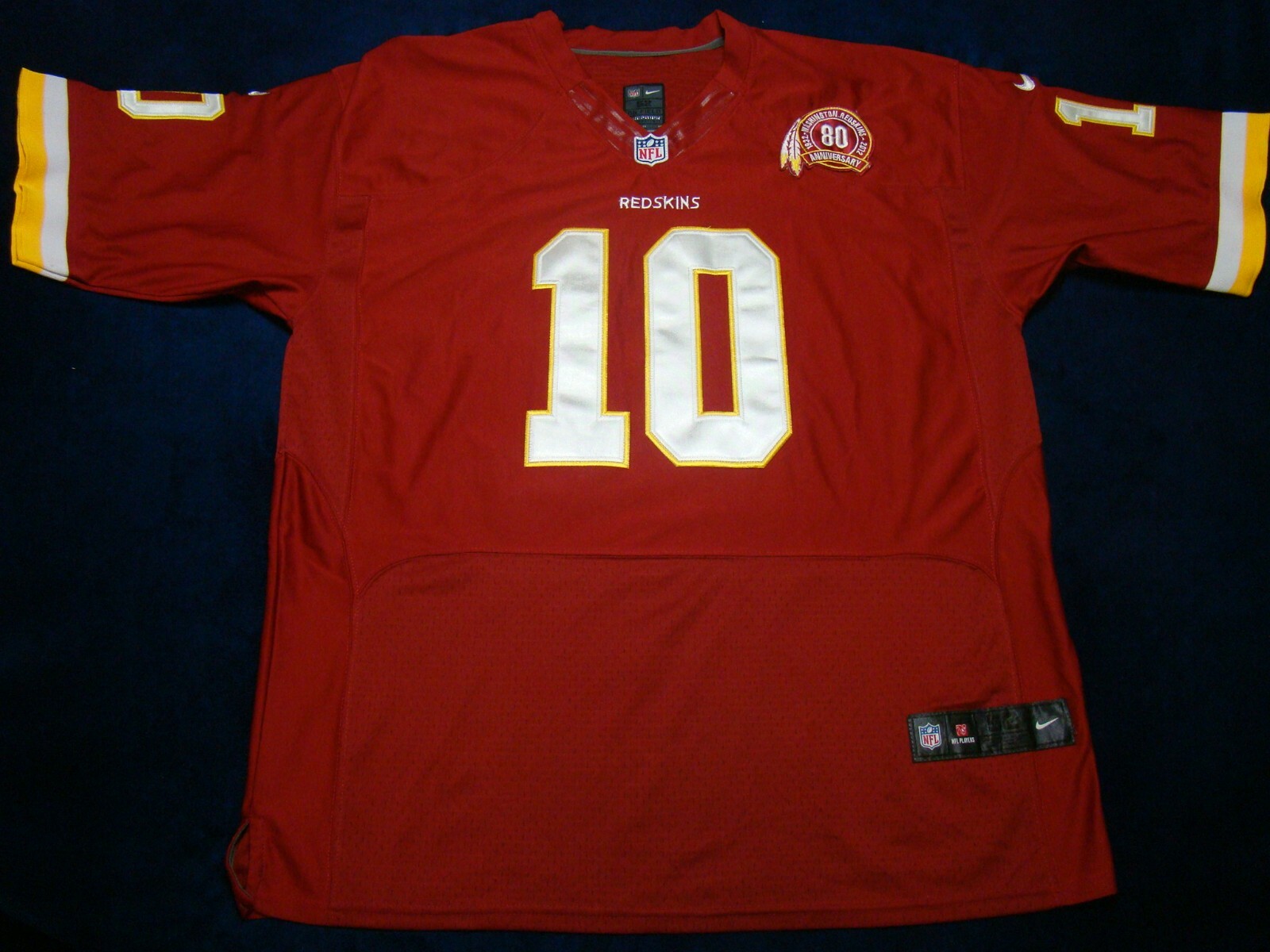Nike Washington Redskins Mens Size 52 XL Griffin III 80th Anniversary ...