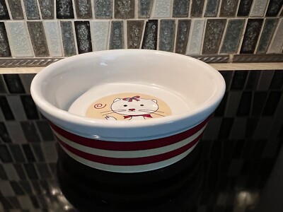 Sm Cat Kitty Pet Food Water Dish Bowl | eBay