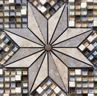 16 1/8" x 16 1/8" Tile Medallion - Daltile Sandalo tile series & glass ...