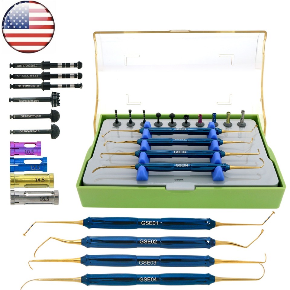 US Implant Fixture & Fractured Screw Removal Kit MCT FSRK-02/Sinus Lift ...